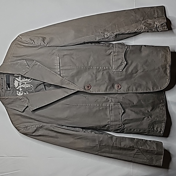 house of howe | Jackets & Coats | House Of Howe Mens 2 Button Gray Warm ...